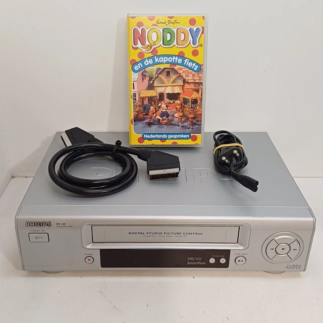 PHILIPS VR220 VIDEO-RECORDER TESTED VHS-HQ PAL+Cables Digital Picture ...