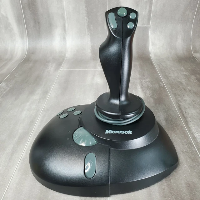 MICROSOFT SIDEWINDER 3D Pro Plus Flight Stick Joystick pin style PC ...