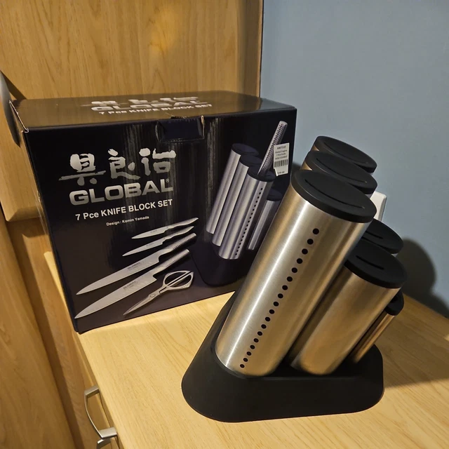 GLOBAL CLASSIC CYLINDER Engine Knife block holder Stainless steel £39. ...