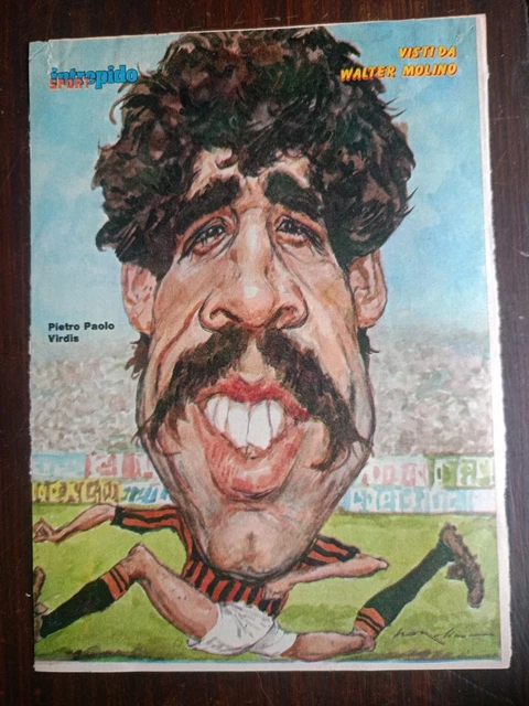 CARICATURA DISEGNO RITRATTO Di Walter Molino 1984 Virdis Milan EUR 2,00 ...