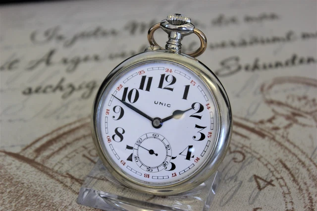 GROSSE RARE ANTIKE UNIC Taschenuhr pocket watch SPIRAL BREGUET QUALITE ...