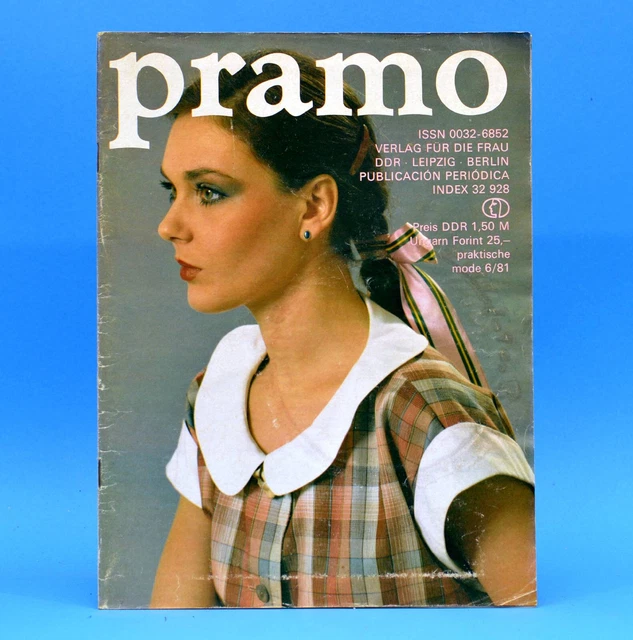 DDR PRAMO 6 1981 Praktische Mode Schnittmuster Kindermode Umstandsmode ...