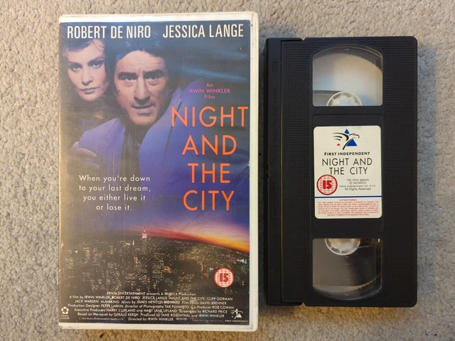 NIGHT AND THE City VHS Video Big Box Ex Rental Large Case First ...
