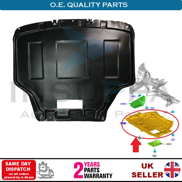 MOTEUR HOUSSE UNDERTRAY Bouclier Pour Ford Transit Tourneo Courrier ...