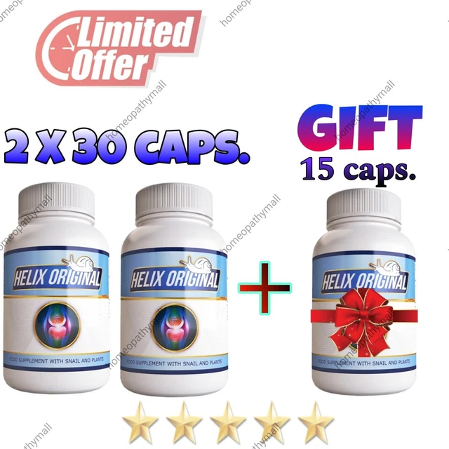 2 PACK HELIX ORIGINAL x 30 caps. + Gift 1 Pack Helix x 15 caps. Natural ...