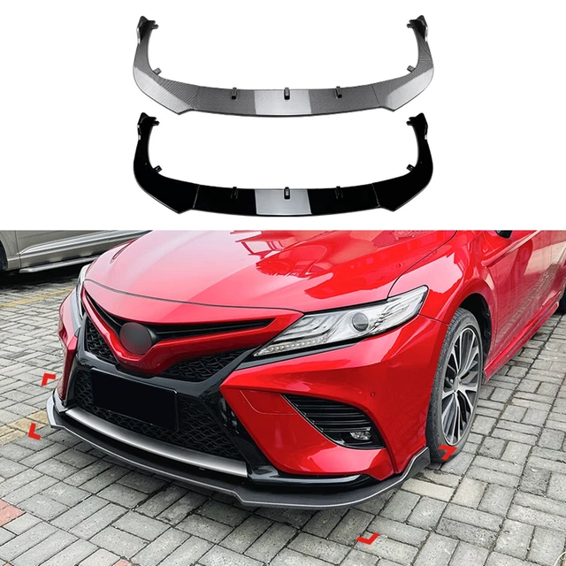 FRONT BUMPER SPOILER Lip For Toyota Camry 8th Sport 2018-2020 Carbon ...
