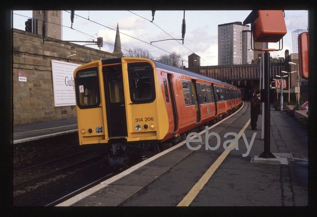 ORIGINAL 35MM SLIDE - Class 314 EMU 314-206 at Motherwell c.1992. £3.49 ...