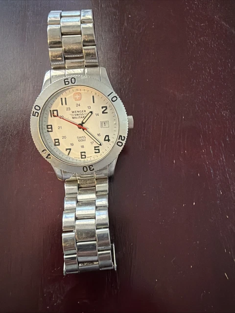 WENGER SWISS MILITARY watch New Battery Runs Great Mens $25.00 - PicClick