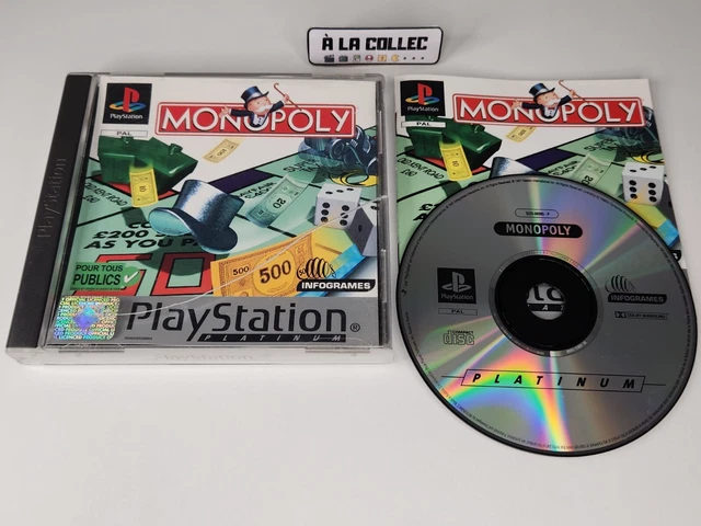 MONOPOLY (PLATINUM) - Infogrames - Jeu Sony Playstation PS1 (FR) - PAL ...