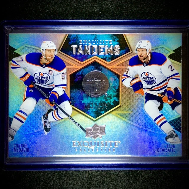 2023-24 BLACK DIAMOND NHL Connor McDavid Draisaitl Exquisite Tandems ...