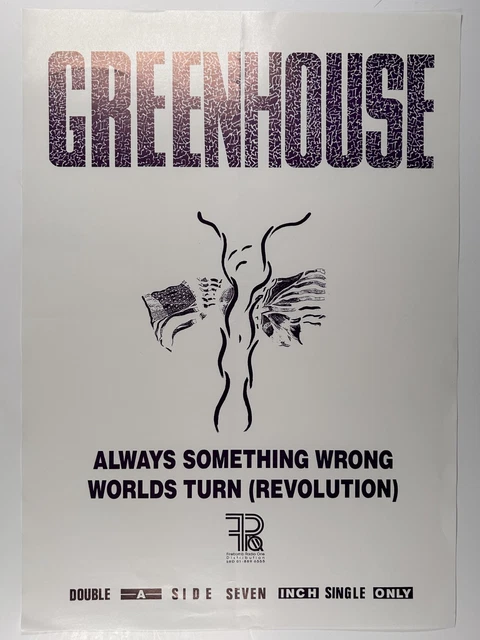 SERRE AFFICHE 1989 Toujours Something Wrong Worlds Retournées Original ...