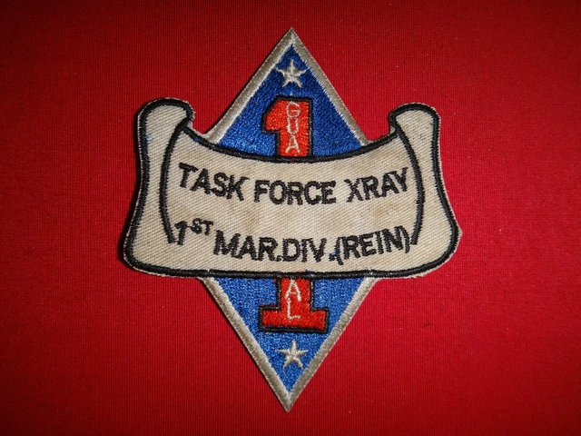 USMC TASK FORCE X-Ray 1st Marine Geschäftsbereich Vietnam War Aufnäher ...