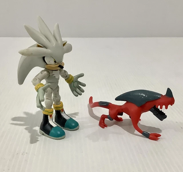 SEGA JAZWARES SONIC The Hedgehog Silver Figure 3” & Iblis Biter ...