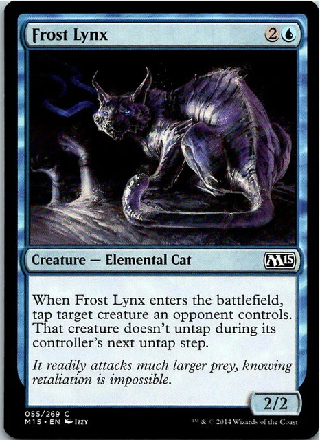 JEU DE CARTES léger Frost Lynx Magic The Gathering 2015 EUR 1,12 ...