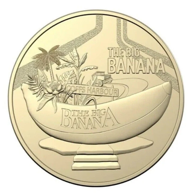 2023 $1 DOLLAR Coin Aussie Big Things Big Banana in 2x2 flip ,,,,,,, $2 ...