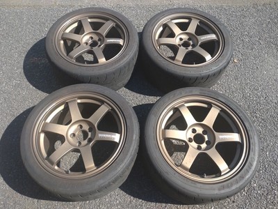 JDM RAYS VOLK RACING Rays Volk Racing TE37 SAGA Saga bronze 17 inch 9j ...