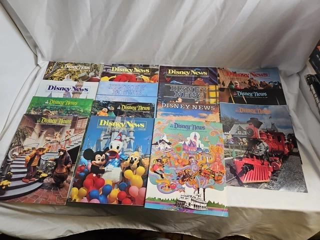 DISNEY NEWS MAGAZINE Lot of 15 Spring Summer Fall Winter 1980 - 1984 # ...