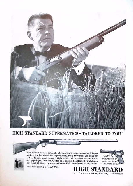 HIGH STANDARD SHOTGUN Firearms Print Ad American Rifleman Magazine ...
