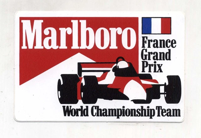 ADESIVO FORMULA 1 FRANCE Grand Prix MARLBORO TEAM World Championship ...