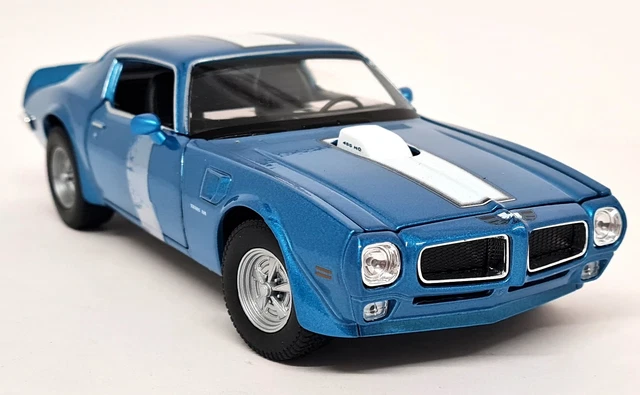 NEX 1/24 - Pontiac Firebird Trans Am 1972 Blue Diecast Scale Model Car ...