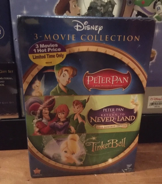 WALT DISNEY PETER PAN & TINKERBELL 3-Movie Collection BRAND NEW Perfect ...
