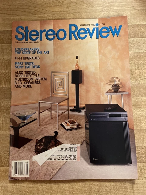 STEREO REVIEW MAGAZINE September 1990 Loudspeakers Hi-Fi Upgrades Sony ...