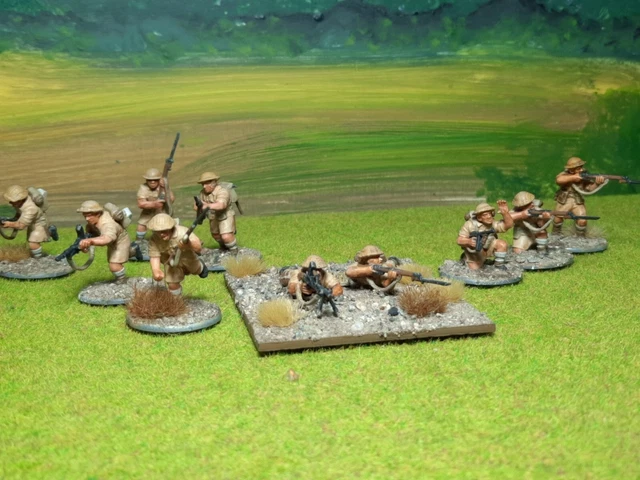 28MM WW2 BRITISH 8th Army 10 Man No.3 Rifle Section £30.00 - PicClick UK