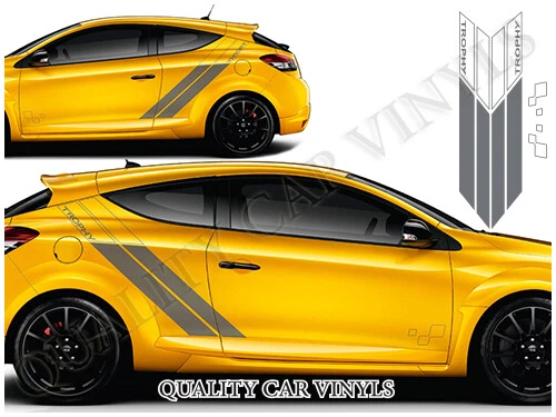RENAULT MEGANE TROPHY racing stripes mk3 vinyl graphics decals stickers ...