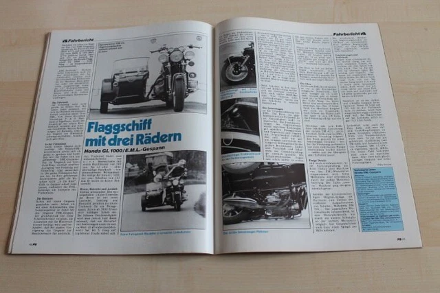 PS SPORT MOTORRAD 4912) Honda GL 1000 EML-Gespann im Fahrbericht auf 2 ...