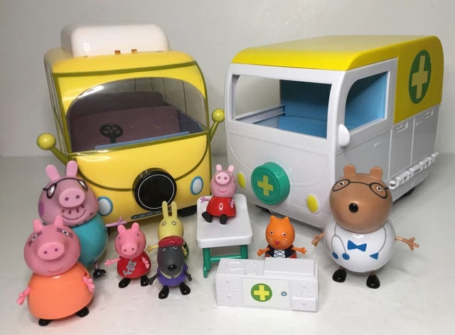 PEPPA PIG CAMPER Van & Ambulance Mobile Medical Centre Bundle With ...