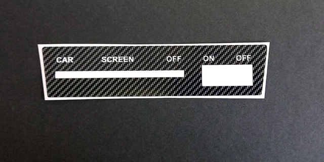 CLASSIC MINI HEATER Slide Carbon Fibre Sticker - MK3 Mini Cooper ...