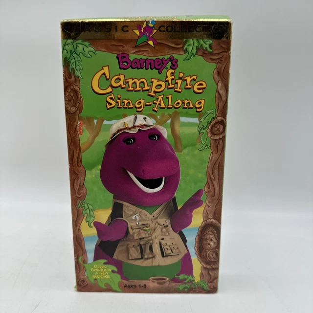 BARNEY - BARNEY'S Campfire Sing-Along (VHS Tape, 1996) Classic ...