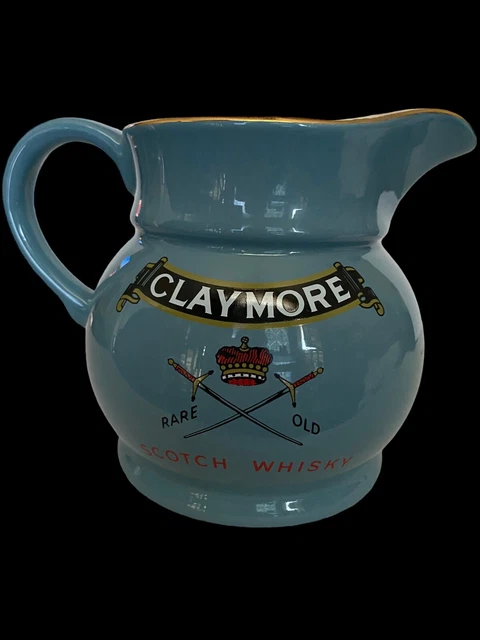 CLAYMORE RARE OLD Scotch Whisky Water Pub Jug Pitcher Vintage Wade ...
