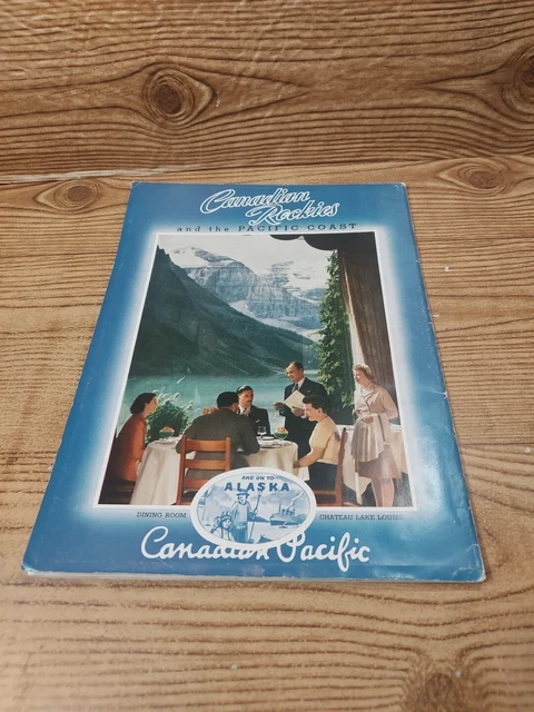 CANADIAN PACIFIC BANFF Springs Hotel brochure rivista canadese Rockies ...
