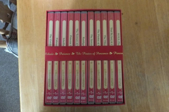 GILBERT & SULLIVAN-COMPREHENSIVE Dvd Box Set-11 Dvds-Region 2-Like New ...