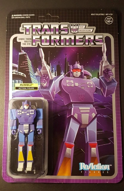 TRANSFORMERS RUMBLE REACTION Figure ( Star wars vintage 3.75 style) lot ...
