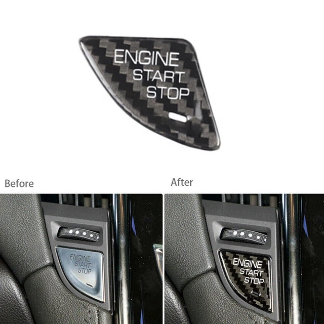 FIT FOR CADILLAC ATS ATS-L Carbon Engine Start Button Ignition Sticker ...