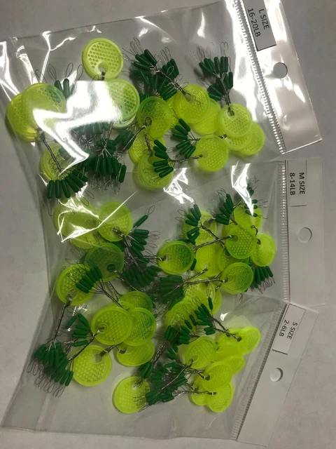 96 FISHING COLUMNAR Rubber Float Bobber Stops Pitch Sinker S M L size ...