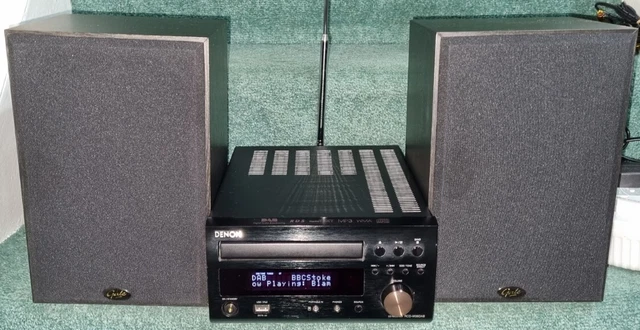 DENON RCD-M38 DAB + tuner/DAB/ Amplifier/CD & Gale Mini Monitor MK 2 ...