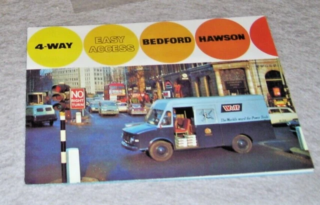 BEDFORD HAWSON 4-WAY EASY ACCESS VAN SALES BROCHURE Jan 1965 Petrol ...