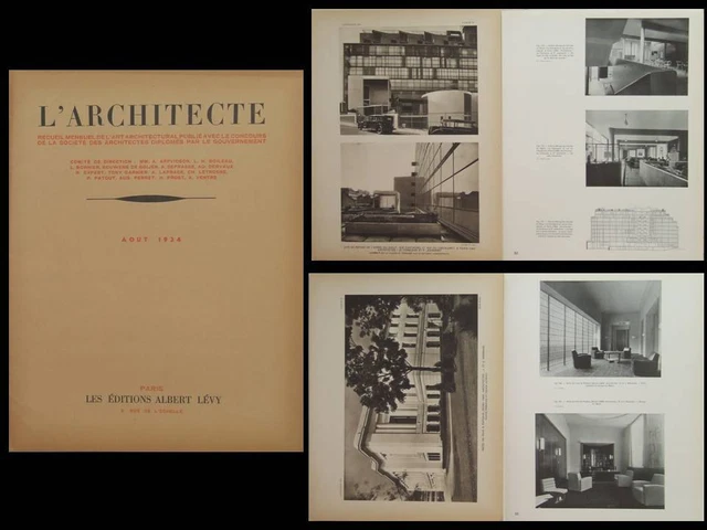 L'ARCHITECTE 1934 LE Corbusier, Cite Du Refuge, Hotel De Ville Puteaux Niermans EUR 124,00 ...