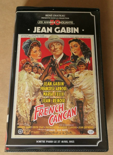 VHS CASSETTE VIDEO Rene Chateau French Cancan Jean Gabin Arnoul Felix Renoir EUR 15,00 - PicClick FR