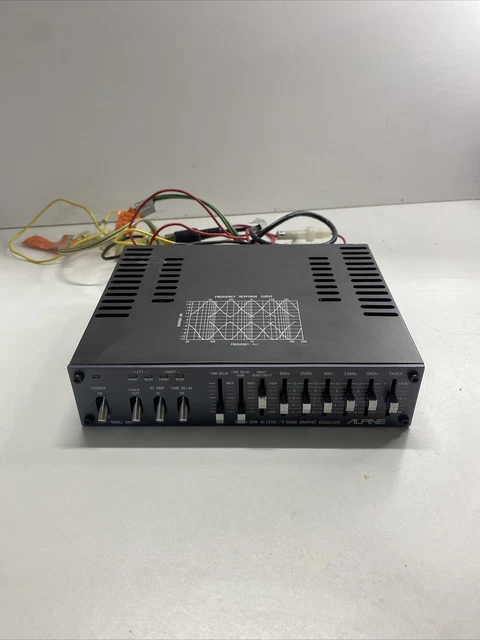 VTG OLD SCHOOL Alpine Model 3007 5 Band Car Stereo Graphic Equalizer ...