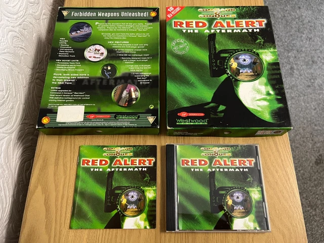 COMMAND & CONQUER Red Alert The Aftermath PC CD-ROM -👽👾Retro Gift Idea👾 ...