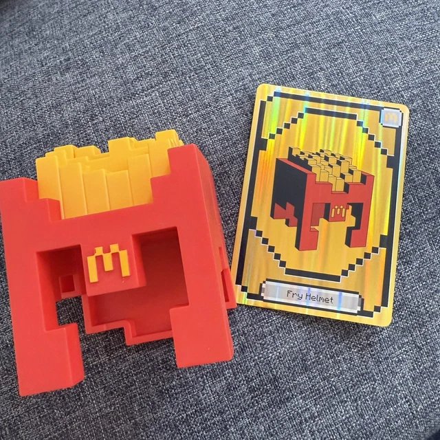 MCDONALD’S 2025 RARE Minecraft Fry Helmet Toy Complete, Unused Code £13 ...