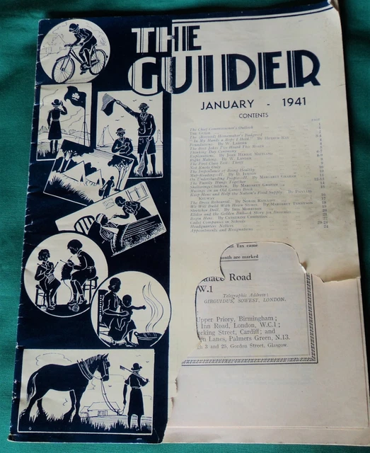 THE GUIDER JAN 1941 War Work Gardening. Salvage Collecting. Children ...