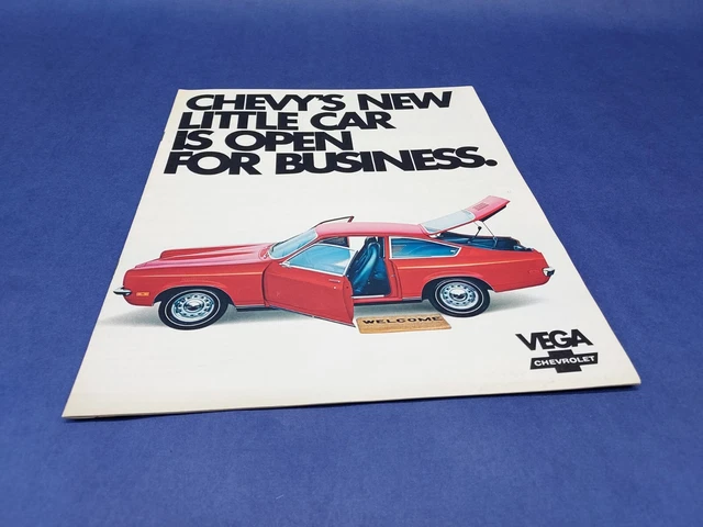 VINTAGE CHEVROLET VEGA Car Auto Dealer Brochure Chevy GM $16.99 - PicClick