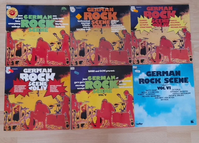 6 LP GERMAN Rock Scene 1-6 Brain, Govi Vinyl EUR 50,00 - PicClick DE
