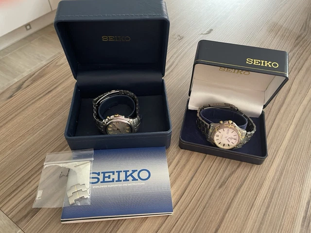 SEIKO KINETIC TITANIUM SQ100 (5M43-0C00) & SEIKO Kinetic 5M62-0AK0 ...