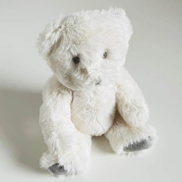 MAMAS & PAPAS White Grey Teddy Bear My First Plush 9” Baby Soft Toy Comforter 🤍 £8.75 - PicClick UK